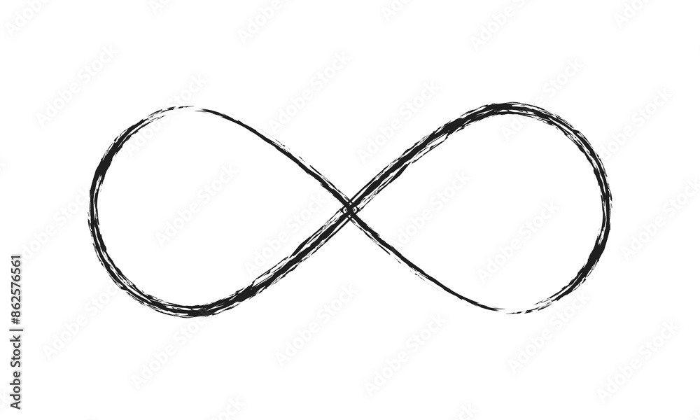 infinity symbol - simple with discontinuation - isolated - vector ...