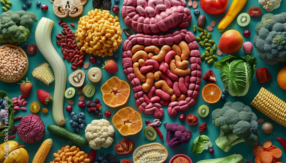 human digestive system with emphasis on how different foods influence ...