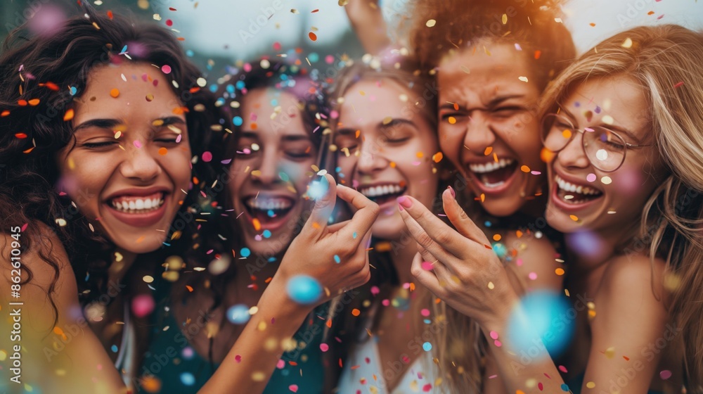 Friends celebrating a major achievement together, joy and pride evident ...