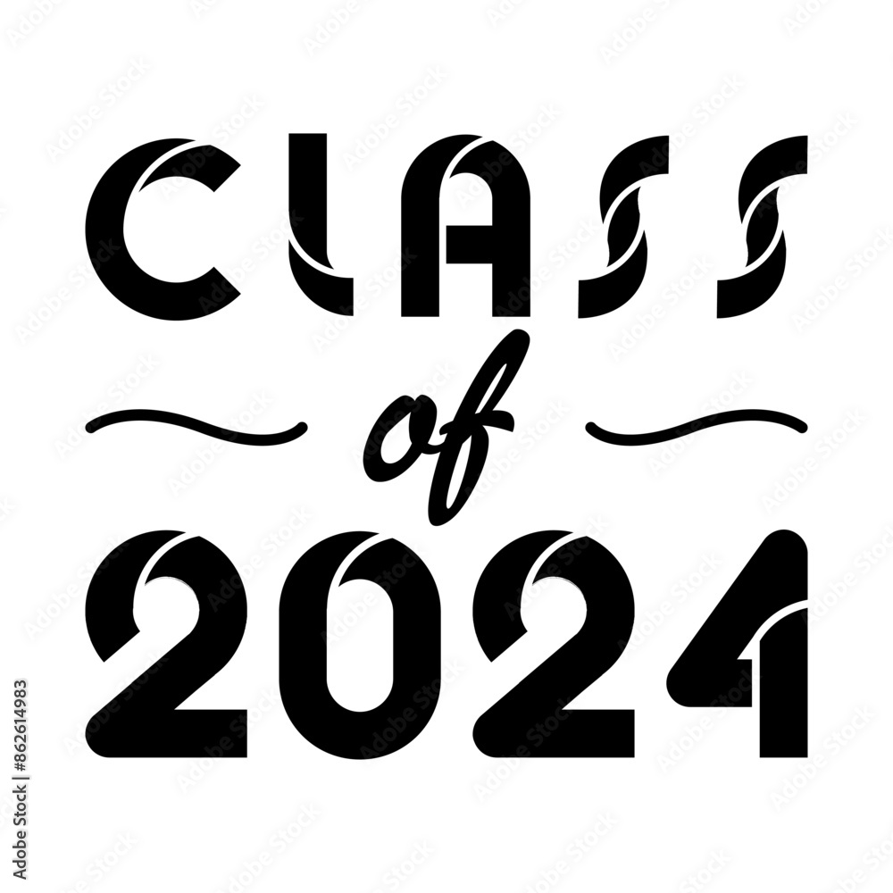 Class of 2024 design, College t-shirt design printable text vector ...
