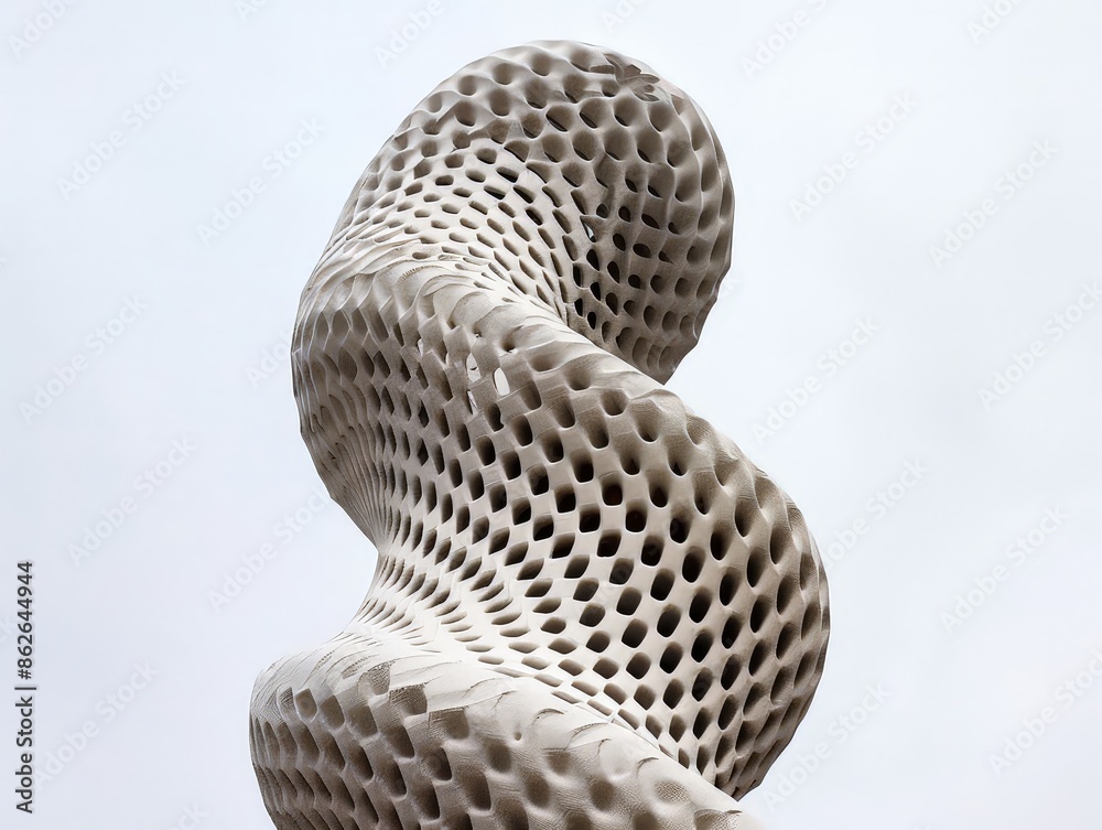 3D printed prototype of a futuristic skyscraper, highlighting its ...