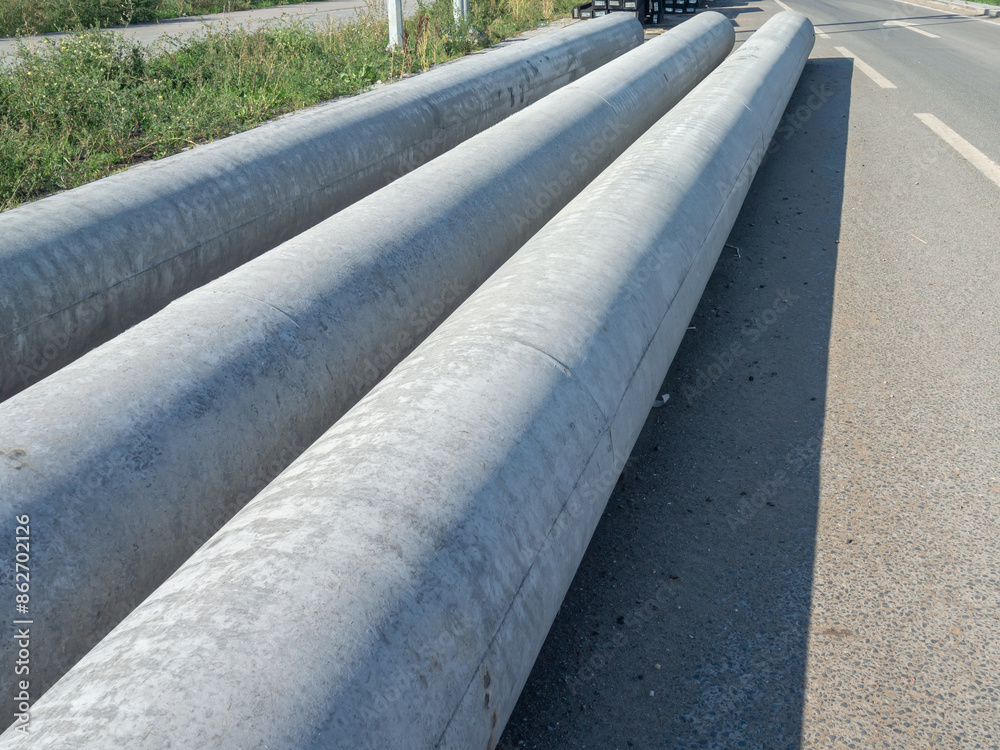 Reinforced concrete pipe for laying communications. Pipelines of ...