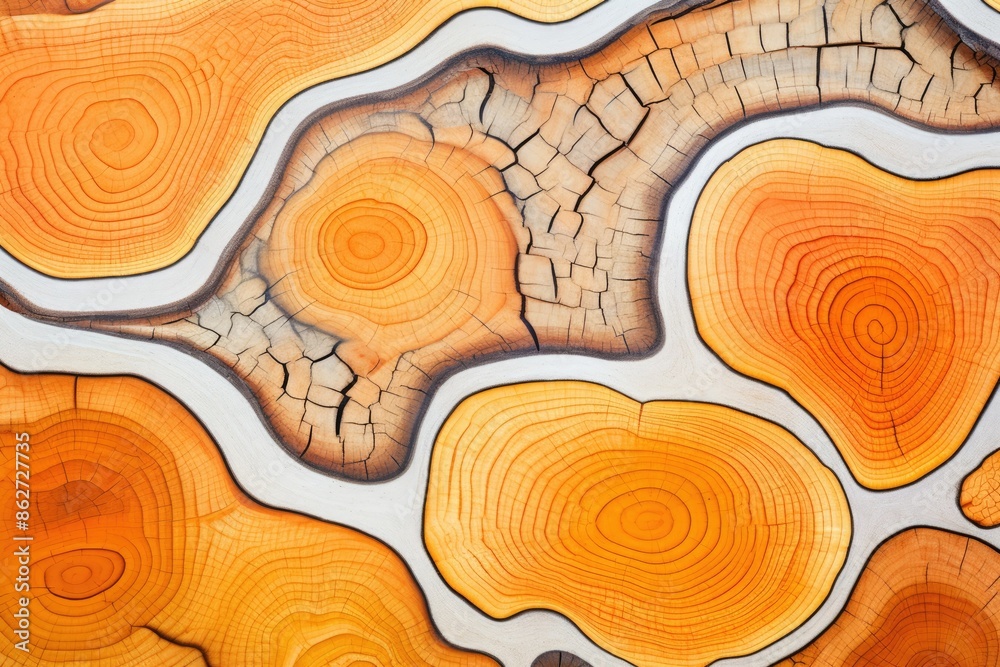 Rough Yellow Surface of an Old Tree Stump, Natural Wood Textures and ...