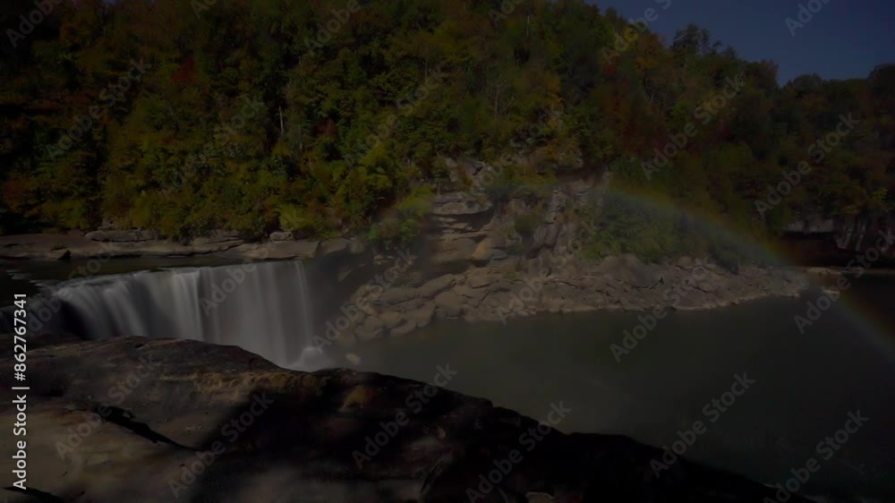 Moonbow Rainbow Full Moon Waterfall Cumberland Falls State Park ...