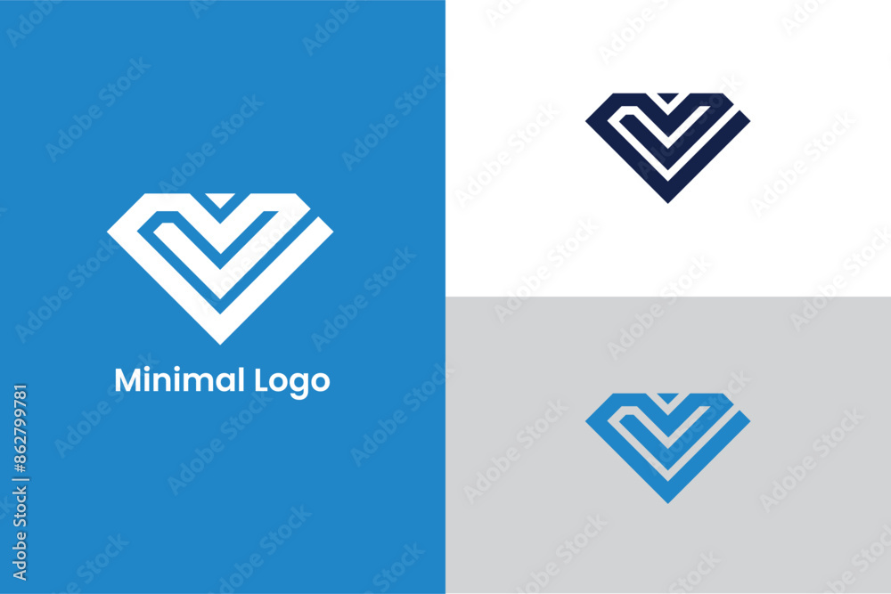 heart icon lineart logo, letter M heart icon love medical Health care ...