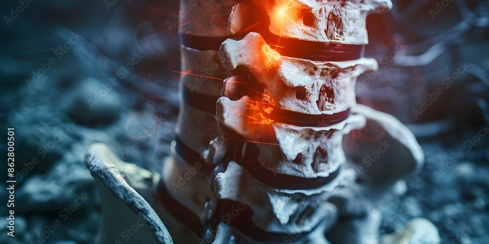 Spinal disc injury from herniation or fracture causes damage and ...