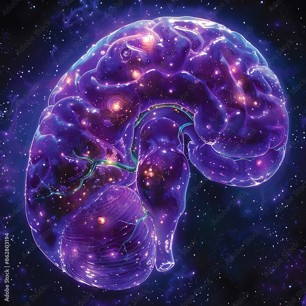 Spleen a radiant violet organ with a smooth reflective surface The ...