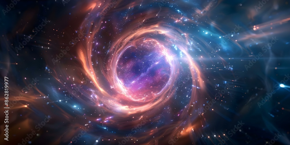 Interstellar image shows balllike wormhole in real space nebula inspiring viewers. Concept Space ...