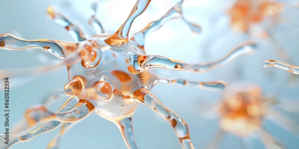 Neuron Nerve Cell The Building Block of the Nervous System. Concept Biology, Neurology ...