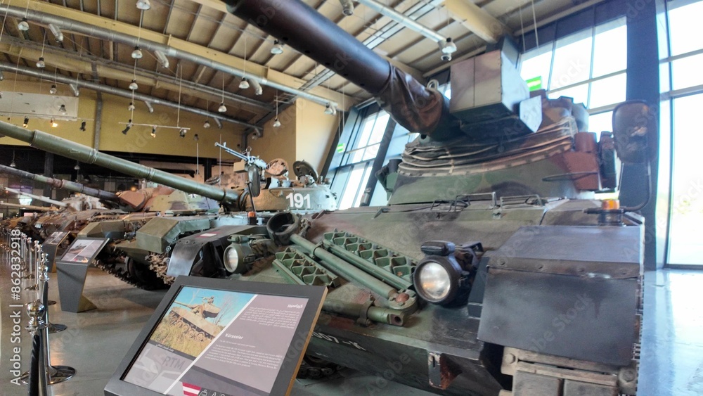 Royal Tank Museum, Amman, Jordan - May 4, 2024: Austrian army SK105 ...