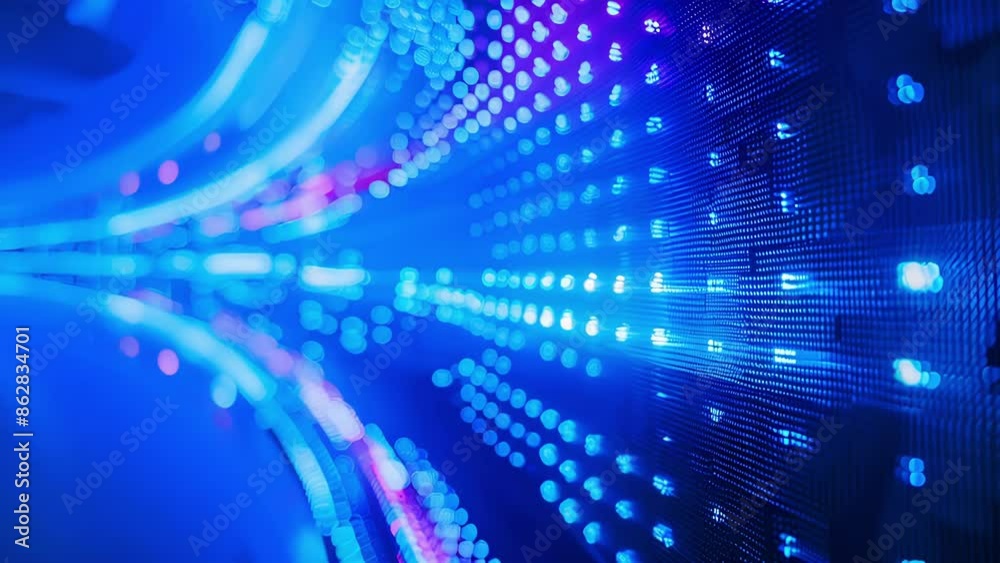 The smooth surface of an LED screen displaying crisp high resolution ...