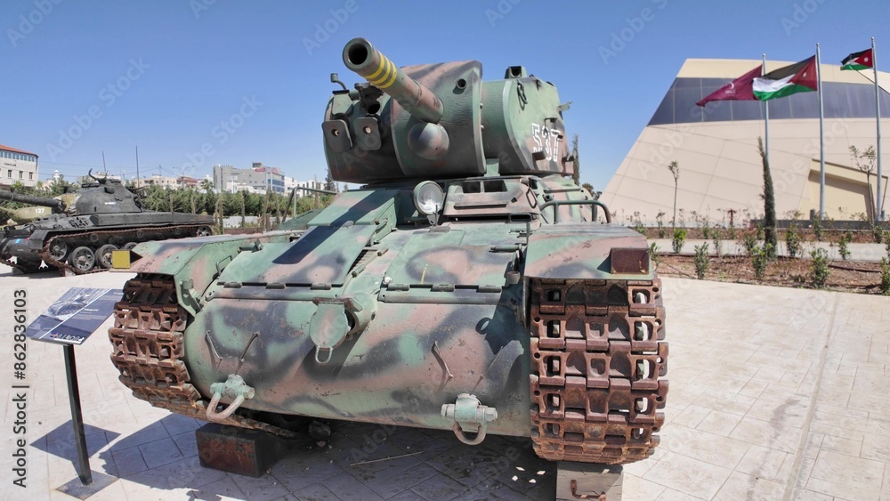 Royal Tank Museum, Amman, Jordan - May 4, 2024: Historical Swedish ...