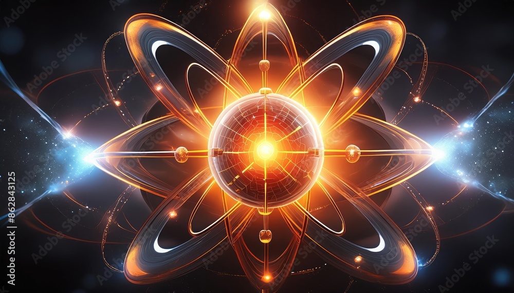 Atom explosion, nuclear bomb fusion reaction atomic bomb explosion ...