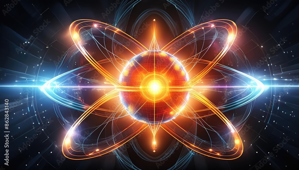 Atom explosion, nuclear bomb fusion reaction atomic bomb explosion ...