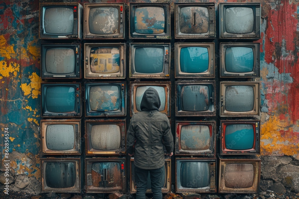 Escaping screen dominance: man breaking free from the tyranny of media ...