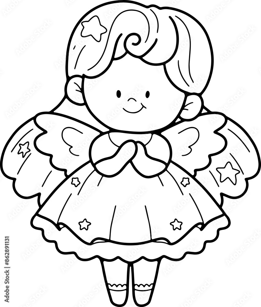 fairy tale prince princess dragon fairy line drawing, wear white hand ...