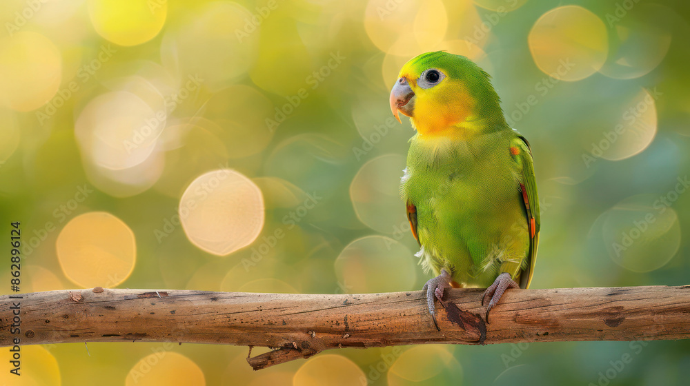 Portrait photography of Parrotlet (various species) bird catch standing ...