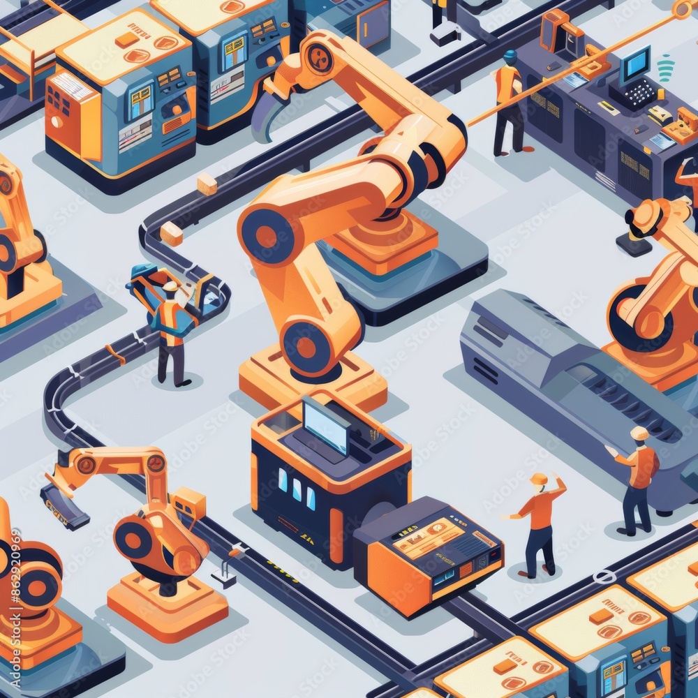 Smart Factory Operators: Operators in a smart factory where IoT devices ...