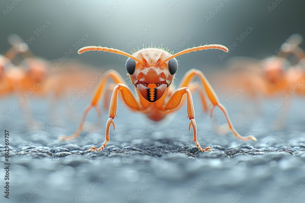 A terrifying illustration of an insect named Fire Ant that comes with ...