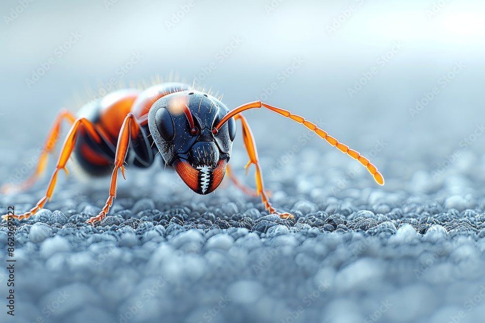 A terrifying illustration of an insect named Fire Ant that comes with ...