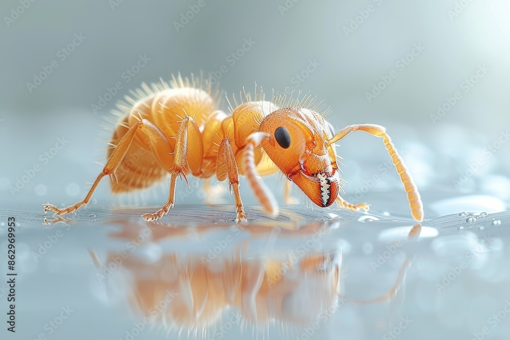 A terrifying illustration of an insect named Fire Ant that comes with ...
