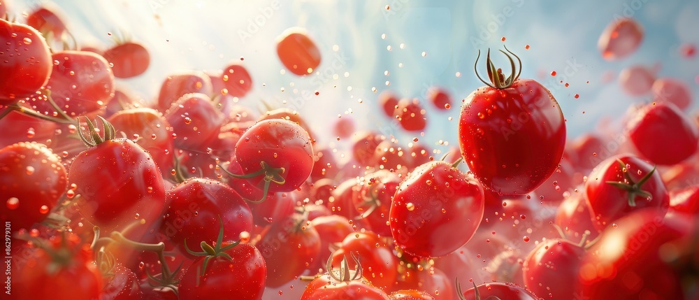 Cute 3D Blender of the streets of Bunol filled with tomatoes for La ...