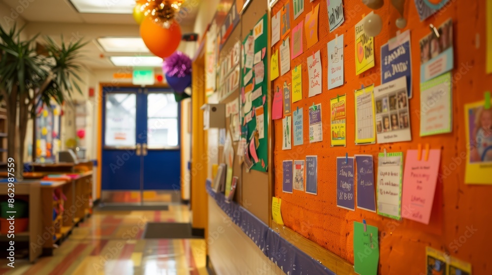 Showcase a school board that features a student of the week section ...