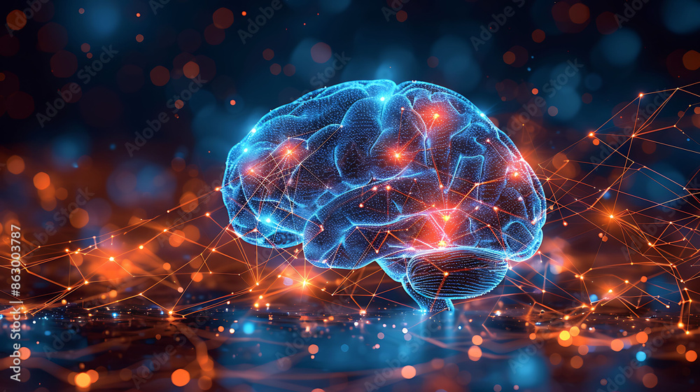 Person experiencing attention deficit hyperactivity disorder ADHD ...