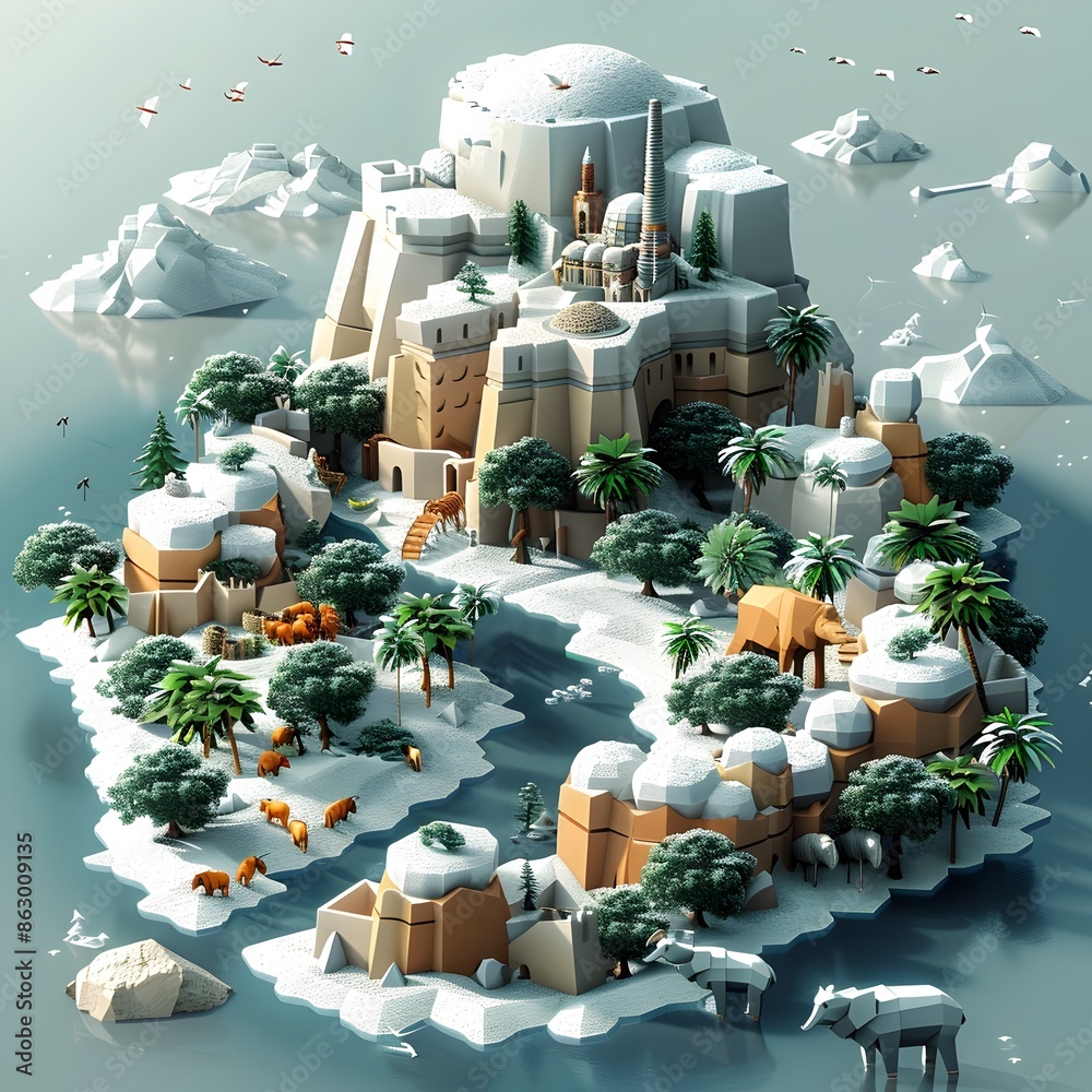 Explore the captivating and fantastical landscape of the Ice Age,where ...