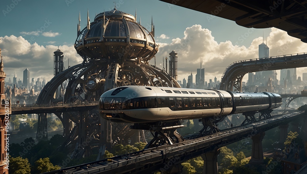 About a retro-futuristic city where citizens commute via magnetic ...