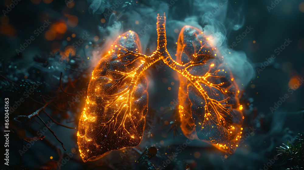 Respiratory health visualization Person chronic obstructive pulmonary ...