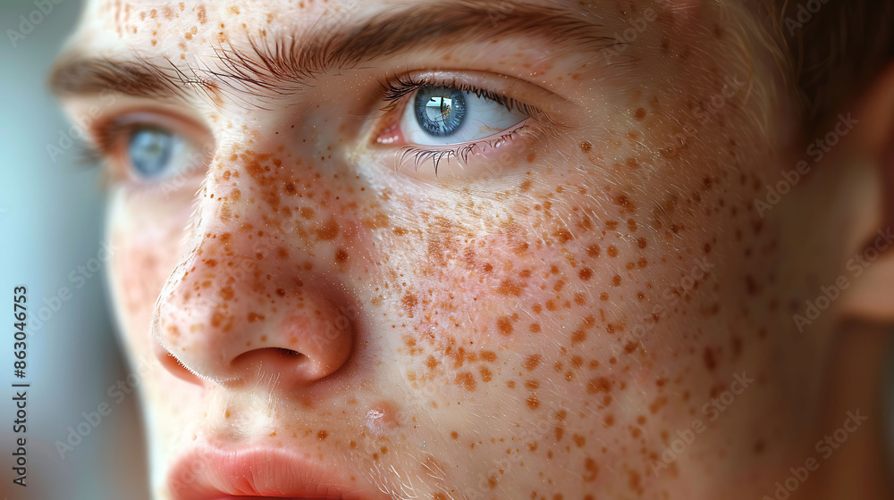 ภาพประกอบสต็อก Skin health visualization Individual hivesIntensive ...