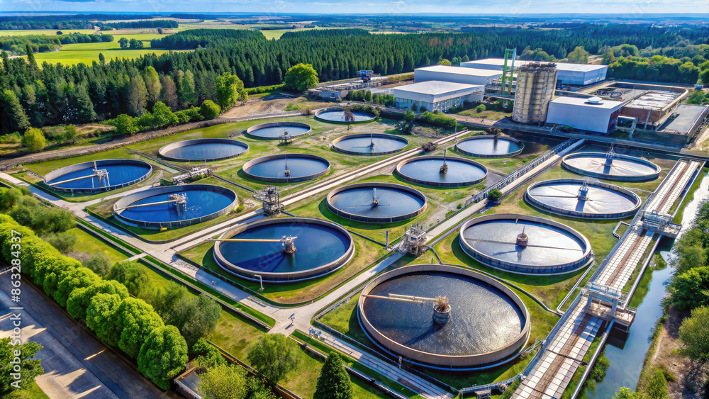 water treatment station, water softening and deferrization, industry ...