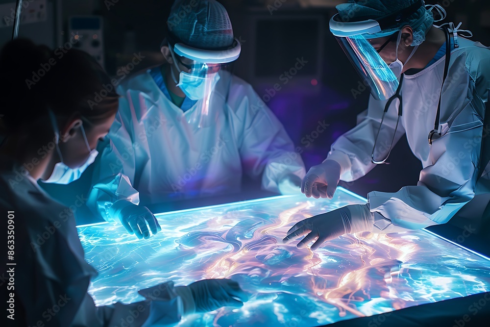 Holographic surgical planning tool allowing surgeon visualize practice ...