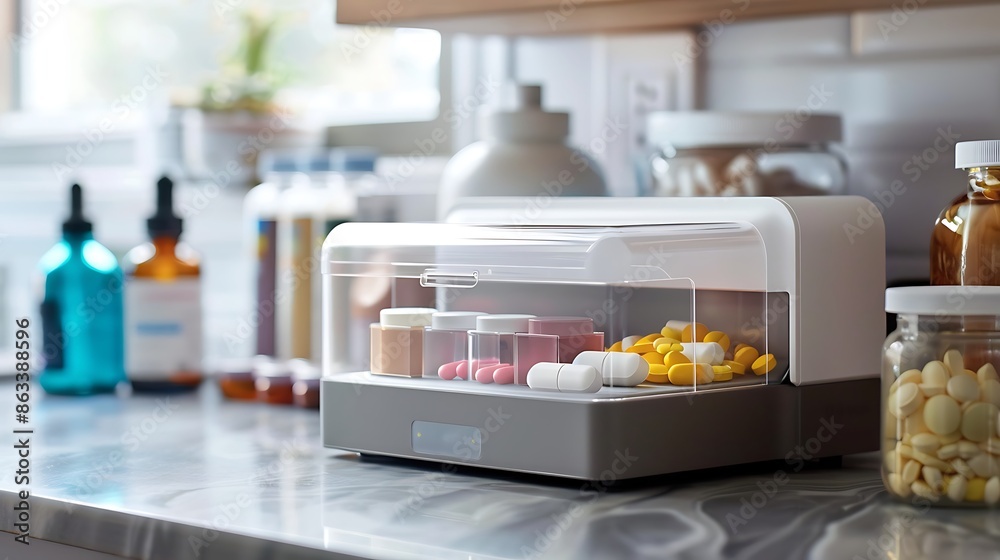 Smart pill dispenser with builtin AI for personalized medication ...