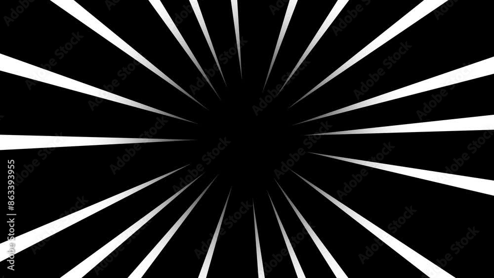 Diagonal Anime Speed lines in Black and White, Radial Comic Light Speed ...
