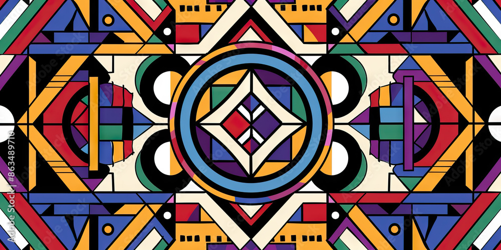 Ndebele Art Vector: A Vector Graphic of Ndebele Tribal Art, Featuring ...