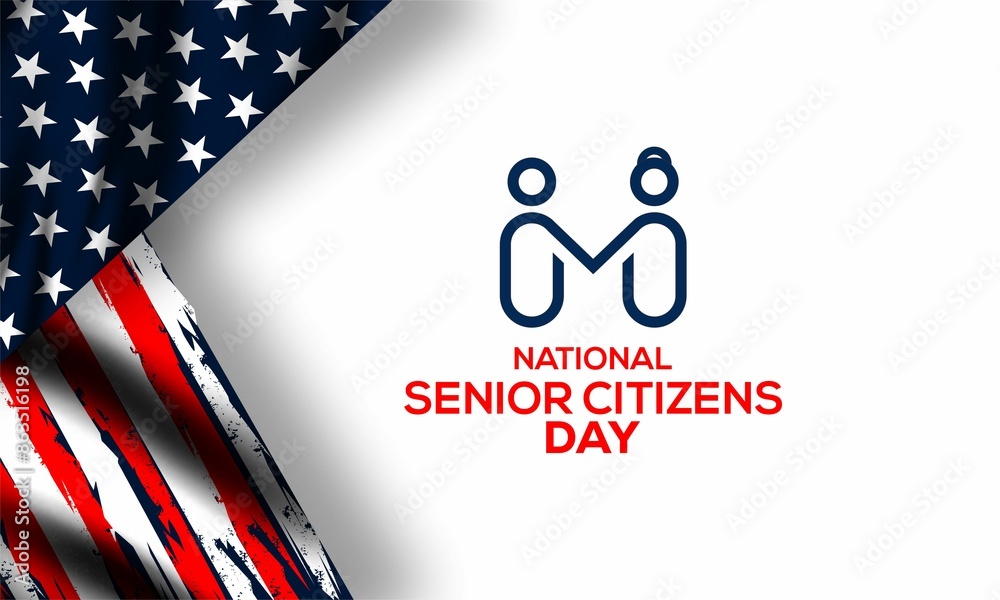 National Senior Citizen’s Day background template. Holiday concept ...
