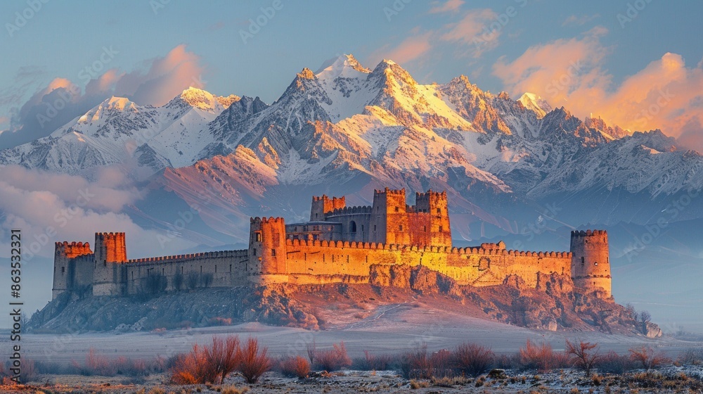 The ruins of Karakorum, once the heart of the Mongol Empire, stand as a ...