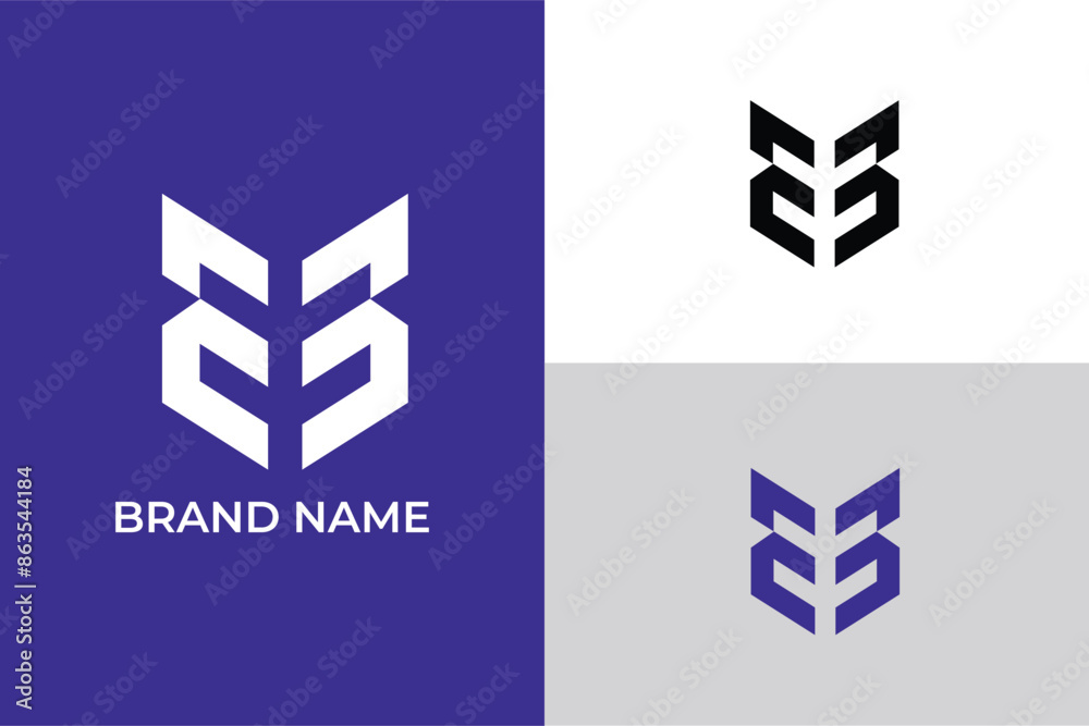 letter EE modern business logo, letter EE shield icon protection logo ...