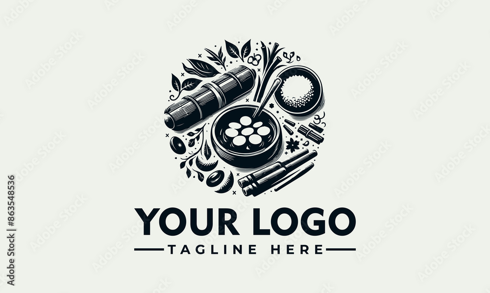 Lumpia Food Vector Logo Unleash the Flavor, Versatility, and Cultural ...