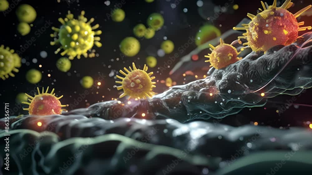 Immunofluorescence animation highlighting the presence and distribution ...