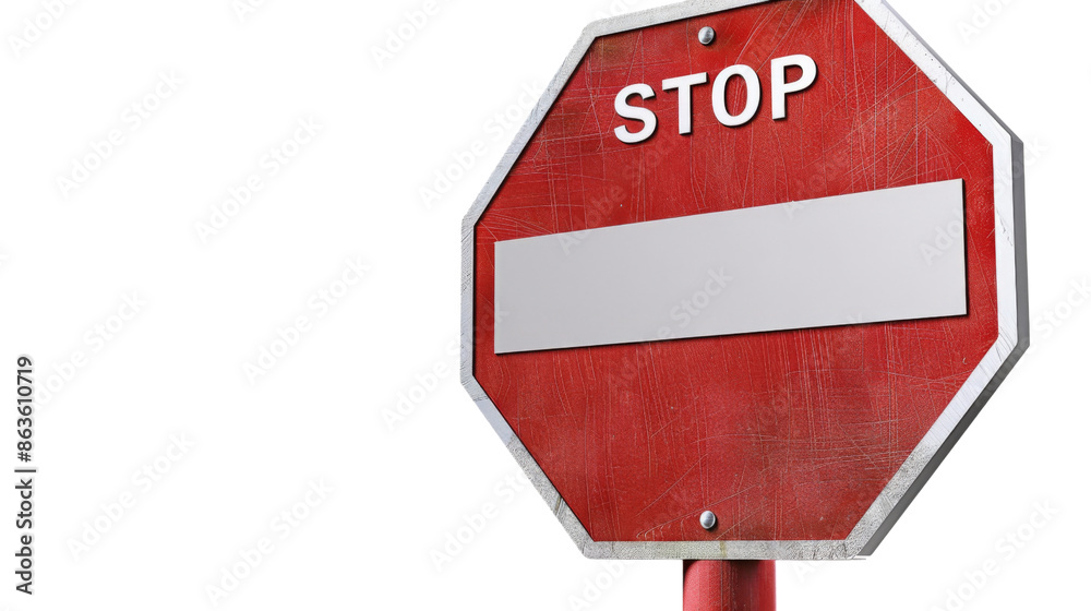Isolated red STOP , Not Allowed stop sign, Prohibition sign or stop ...