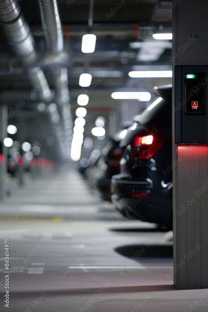 Smart LPR camera parking system solutions Stock Illustration | Adobe Stock