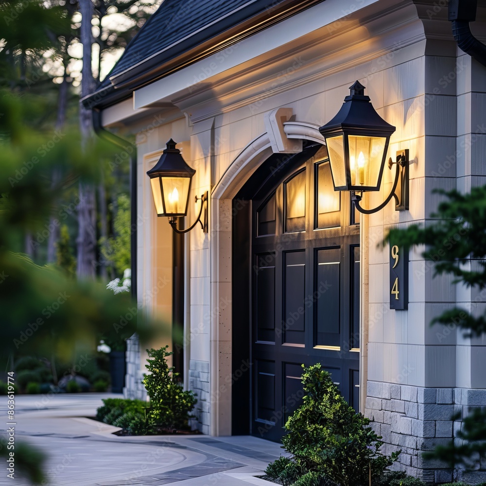 Architectural Elements: Detailed shots of architectural elements around ...