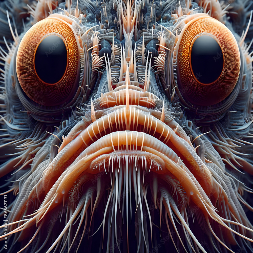 Intriguing Fish Close-Up: A Detailed Look at a Fish's Expressive ...