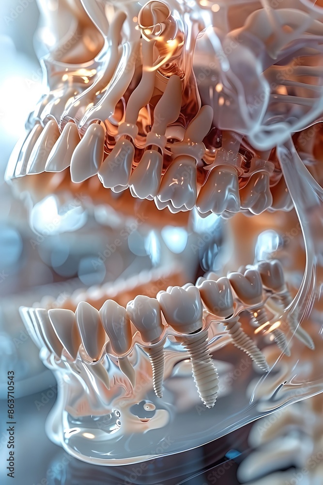 Captivating cone-beam computed tomography CBCT scan of the human jaw ...