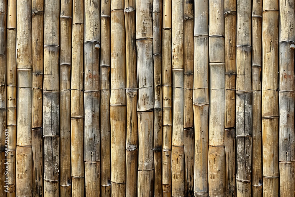 Bamboo wall background, light brown bamboo texture, high resolution ...