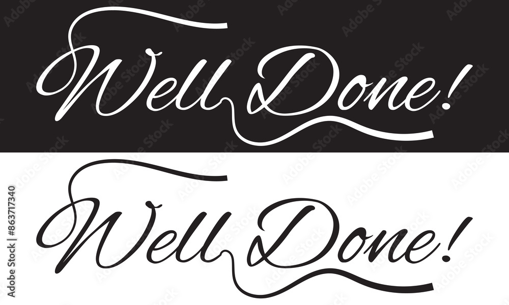 Well done vector text for card, banner, T-shirt print design ...
