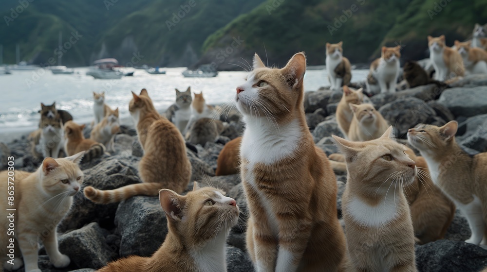 3. Witness the enchanting allure of Cat Island, Japan, where friendly ...